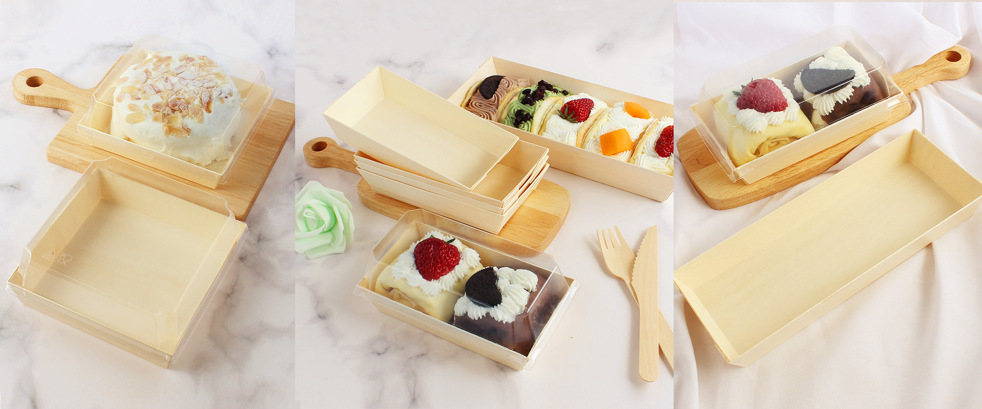 wooden food packaging box, charcuterie box, wood baking pan, wooden ...